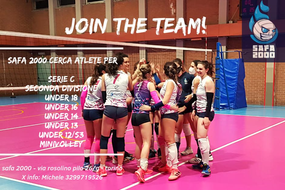 VOLLEY: SAFA 2000 cerca atlete per le sue squadre – SAFA2000